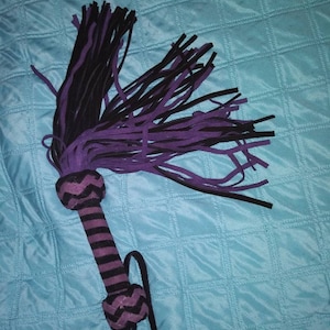 MAGIC MINI Purple Leather Lightweight Short Flogger 70 Soft Tails - Etsy