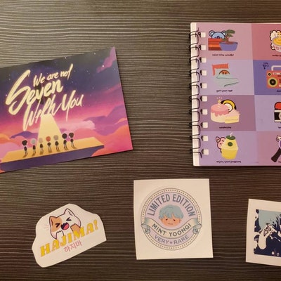 Mint Yoongi Sticker BTS Inspired Sticker Suga Min Yoongi Cute Sticker ...