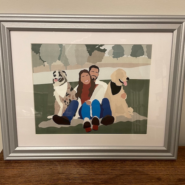 Custom Portrait Featuring Deceased Loved One - Tribute, Loss of Loved ...