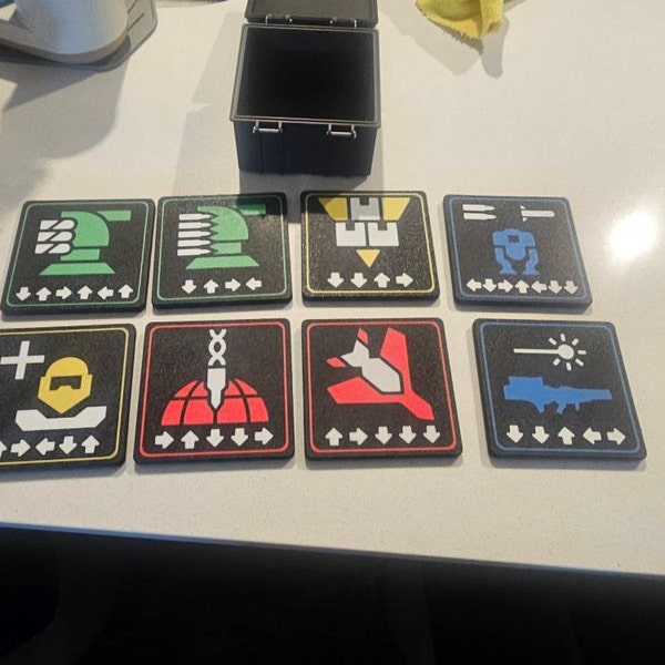 Magnetic Hexagon Board Game Trays – Modular Token Organizer With 12 ...