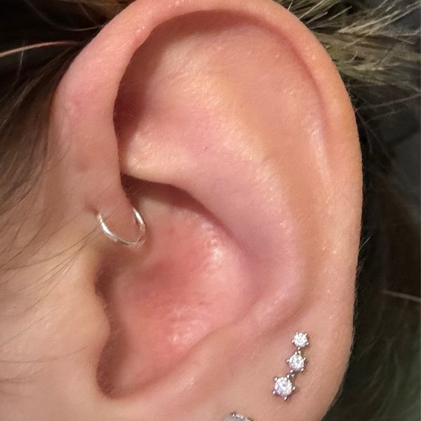 FORWARD HELIX HOOP • Waterproof • Cartilage Ring • 14k Gold Filled ...