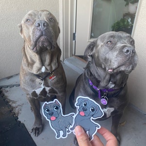 Boxer Dog Sticker Chibi Puppy Dog Vinyl Hand Drawn | Etsy