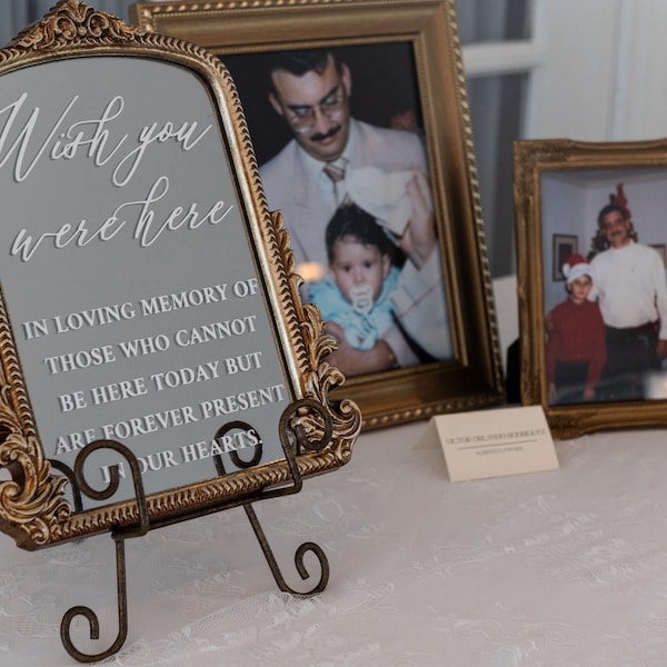 In Memory Sign for Remembrance Table | Reserved Seat Sign | Wedding ...