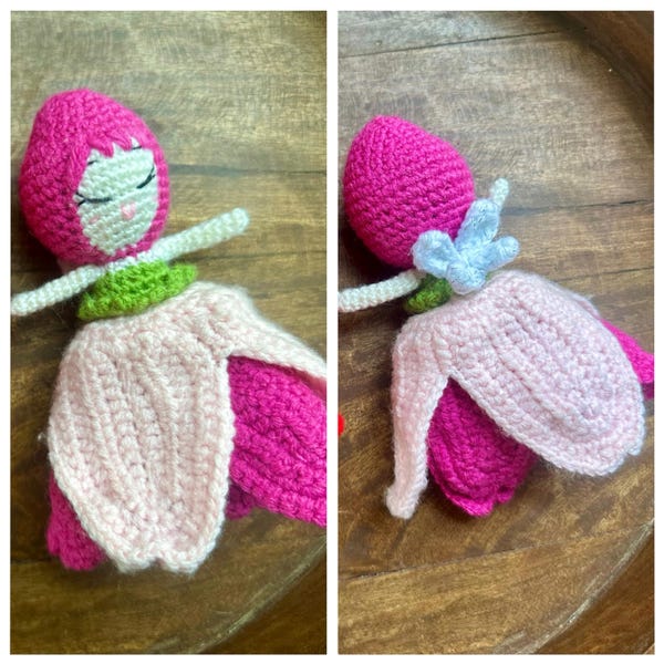 Reversible Tulip Fairy Amigurumi Pattern - Flower Crochet Pattern (PDF ...