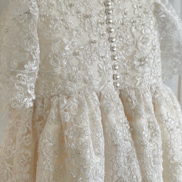 White Button Loop Trim of Bridal Dress Wedding Button Elastic Loops Are ...