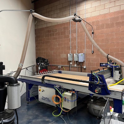 Dust Collector/shopvac Hose Carriage for EMT CNC Dust Shoe 3/4 or 1 EMT ...