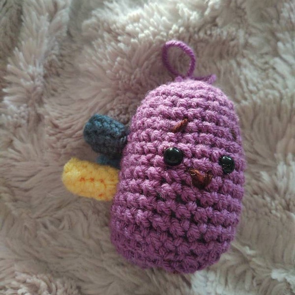 Kidney Keychain Crochet PATTERN ONLY! PDF Download Amigurumi Beginner ...