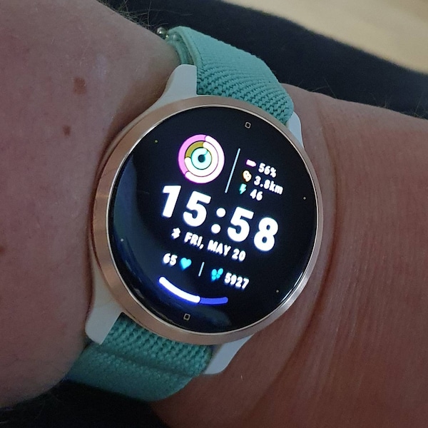 Multicolor Nylon Fabric Smart Watch Band Sport Fitness Quick on Loop ...