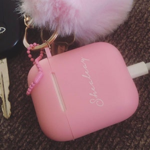 Custom AirPod Case With Pom Pom Keychain,silicone AirPod Case 3 With ...