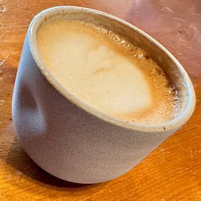 Minimal Stoneware Grey Ceramic Coffee Cup, Grey Ceramic Tumbler ...