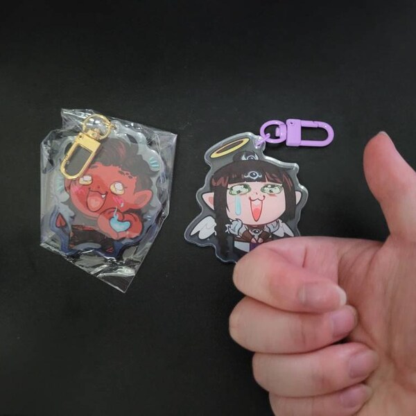 BG3 Cursed Acrylic Keychains - Etsy