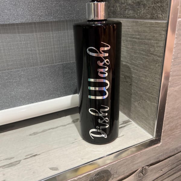 White Waterproof Bathroom Labels Pump Bottle Labels, Shampoo ...