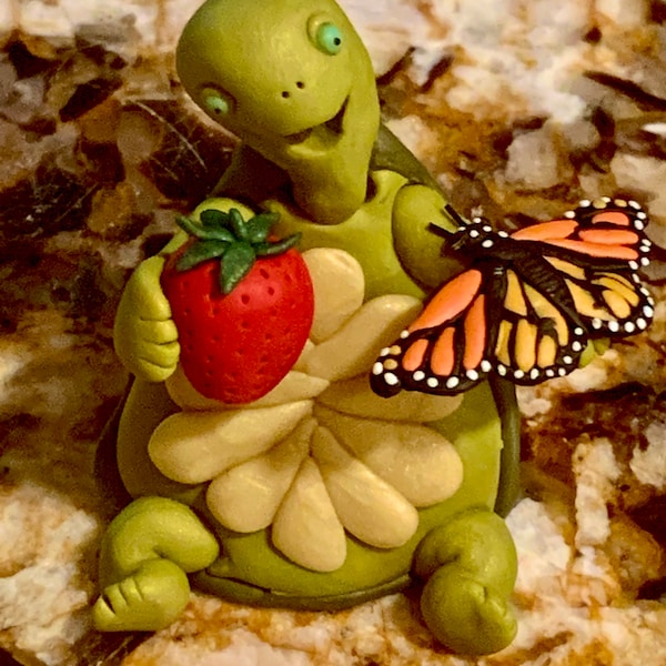 Clay Frogs on a Piece of Coral Sitting Sculpture Figurine - Etsy