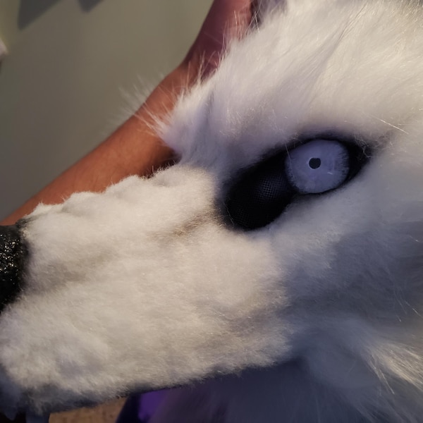 Handmade Werewolf Headdress, White Wolf Mask, Animal Friendly - Etsy