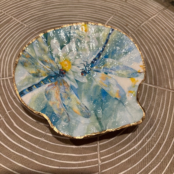 Elegant Shell Ring Dish, Scallop Shell Trinket Dish, Personalized Shell ...