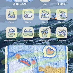 Pick A Moon Cat Ios Icons Pack, iPhone Theme, App Cover, Icons Skin ...