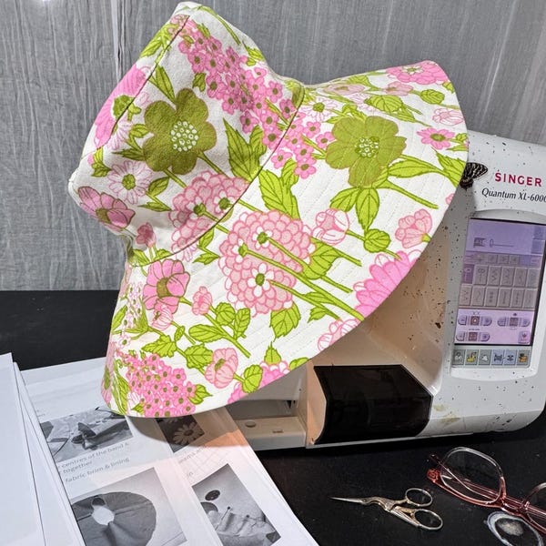 Bucket Hat PDF Sewing Pattern: DIY Custom Sizes S-M-L (instant Download ...