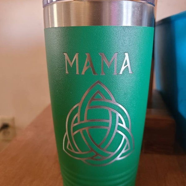 Personalized Irish Trinity Circle Knot Design, Celtic Symbol, Engraved ...