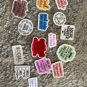 Social Worker Gift Social Worker Stickers Therapist - Etsy