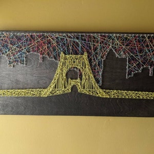 Custom City Skyline String Art - Etsy