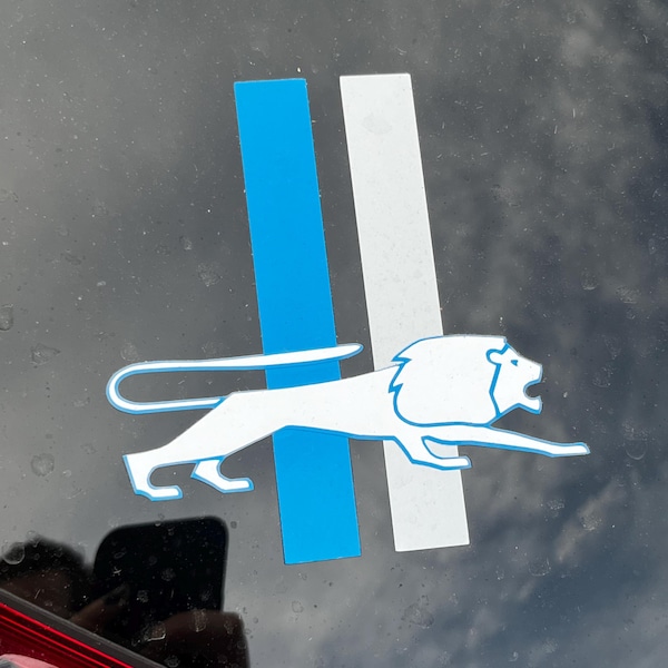 Detroit Lions Dan Campbell Mane Football Vinyl Decal Sticker - Etsy