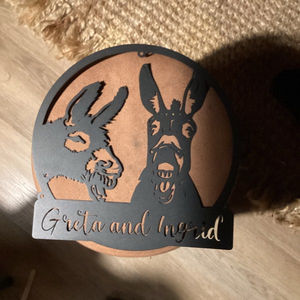 Custom Goat Metal Wall Signs-personalized Goat Metal Wall Art-goat ...