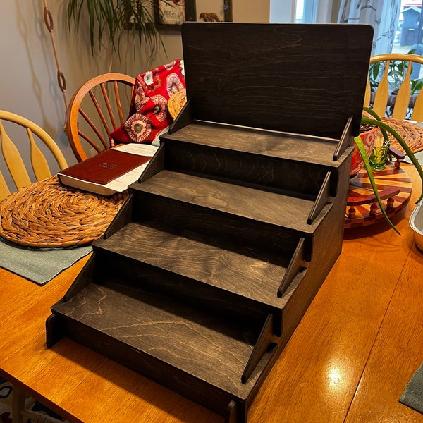 Craft Show Display 4-tier Wooden Countertop Rack, Product Display - Etsy