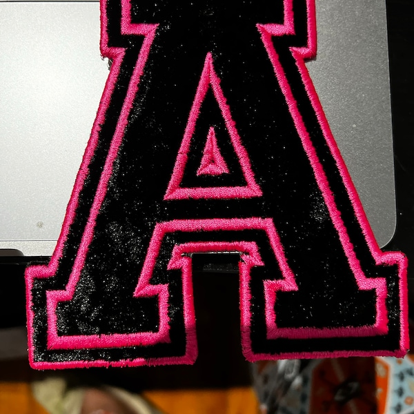 Double Applique Varsity (style 2) Machine Embroidery Font Monogram ...