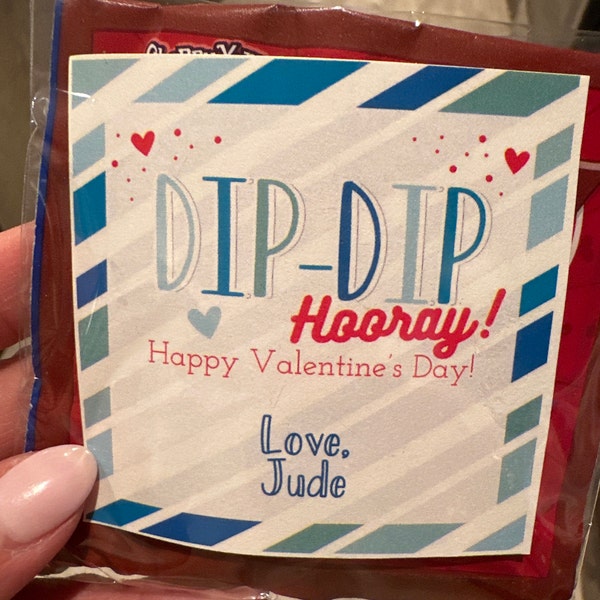 Printable Valentine's Day Fun Dip Candy Tags for Kids Classroom ...