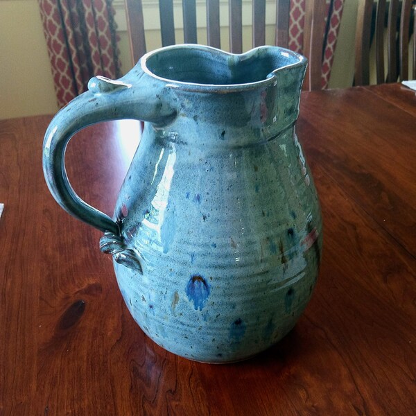 Large One Gallon Slate Blue Pitcher - Made to Order - Etsy