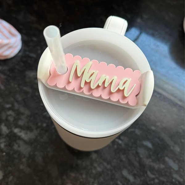 Stanley Name Plate Scalloped Stanley Cup Accessories Personalized ...