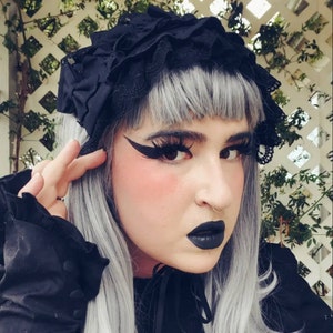 White Rabbit Lace Lolita Headband Gothic Hair Accessory - Etsy