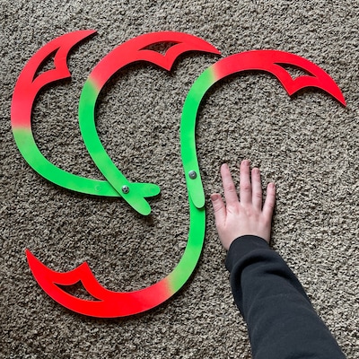 Glich Flow Props Like Fans Buugengs Poi for Perfomance - Etsy