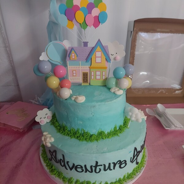 Disney's UP House Cake Topper - Carl & Ellie Inspired Centerpiece ...