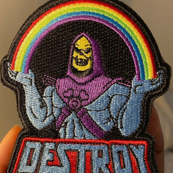 Destroy the Bourgeoisie Skeletor Patch Communist Patch Socialist Patch Retro He-man Patch ...