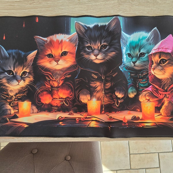 Commander Roleplay Tabaxi Playmat Catlfolk Role Play Gaming Play Mat ...