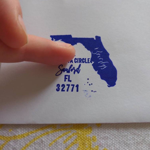 Custom Florida Return Address Stamp - Personalized Self Inking State ...