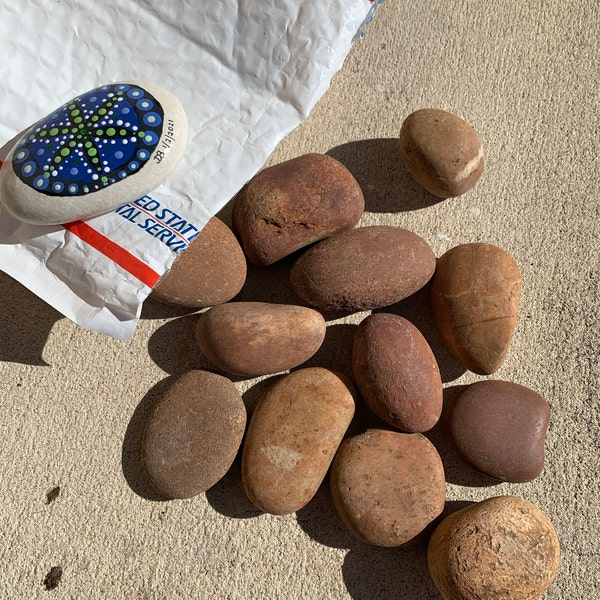 Natural Smooth River Rocks for Painting, Aquariums, Terrariums + 5 to ...