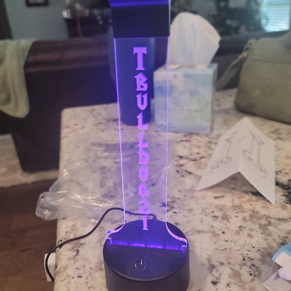 Personalized Headphone Stand, Custom Gamertag Light Sign Headset Holder ...