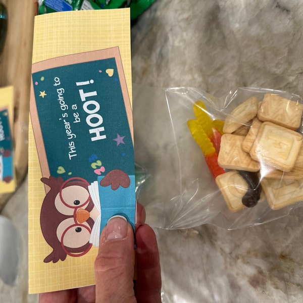 Printable Back to School Gift Tags, INSTANT DOWNLOAD : Bright New ...