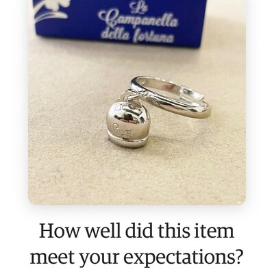 925 Silver Woman Ring Capri Bell Lucky Charm Pendant - Etsy