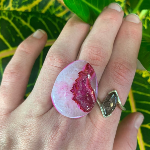 Lodolite Pendant, Phantom Quartz Pendant, Pink Lodolite, Gemstone ...