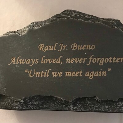 Personalized Garden Stones Engraved With Any Message, Engraved Welcome ...