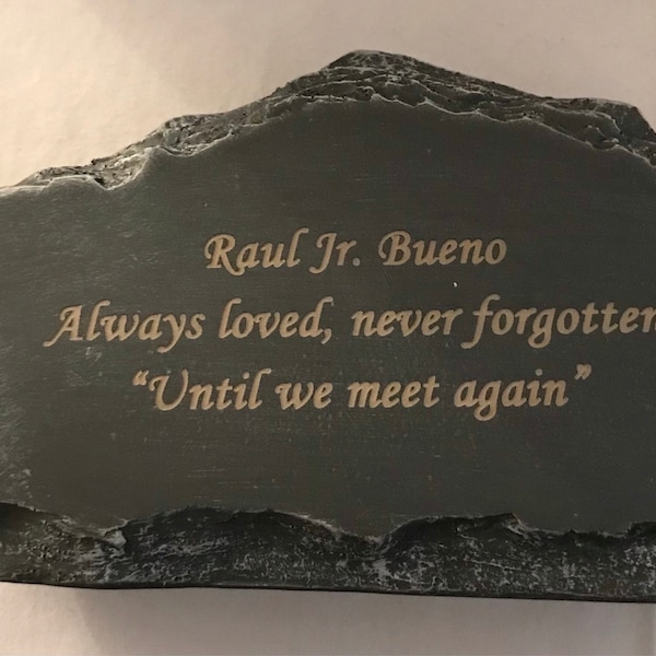 Personalized Garden Stones Engraved With Any Message, Engraved Welcome ...