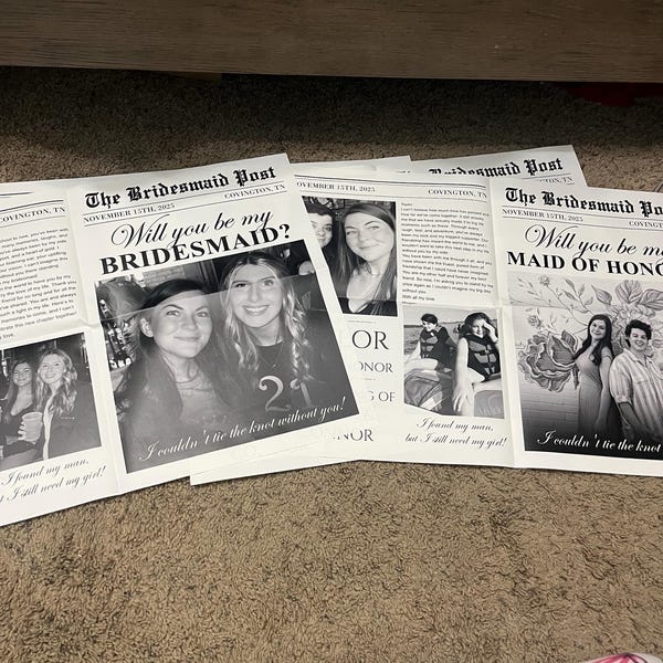 Custom Printed and Shipped Newspaper/besties Photoshoot Newspaper/the ...