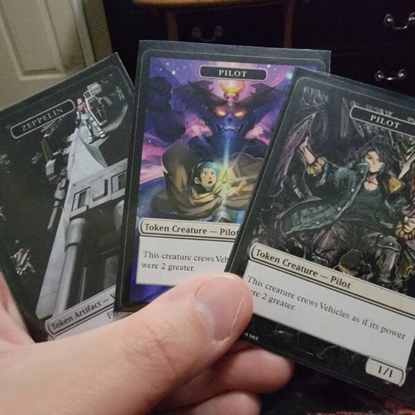 Mtg Zeppelin 5/5 Double Sided Token Alternative Art - EDH, Commander ...