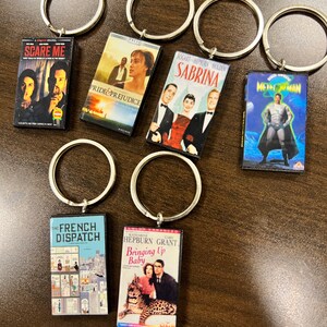 Miniature VHS Movie Keyring ANY Movie You Like Novelty 80s Film Gift ...