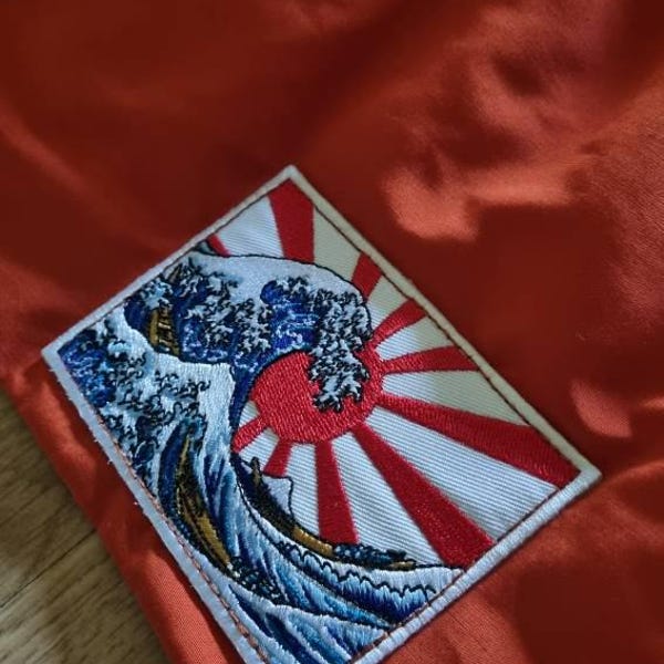 Urbanski Patch the Great Wave off Kanagawa (round) for Ironing 13.8 X ...