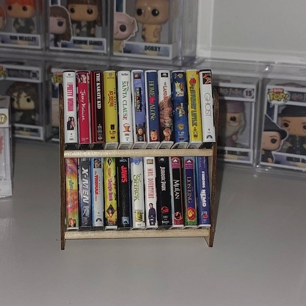 Mini 1:12 VHS K-Z Titles Tapes Choose the Movie Retro 80's Movies in ...