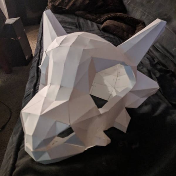 DIY Cubone Paper Mask - Etsy